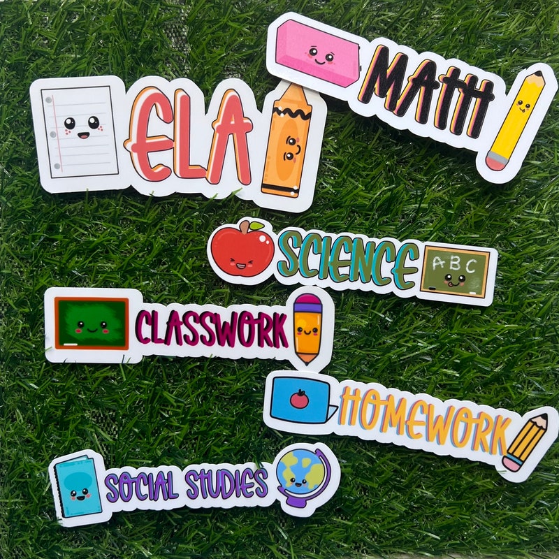 Aesthetic Subject Labels - Etsy