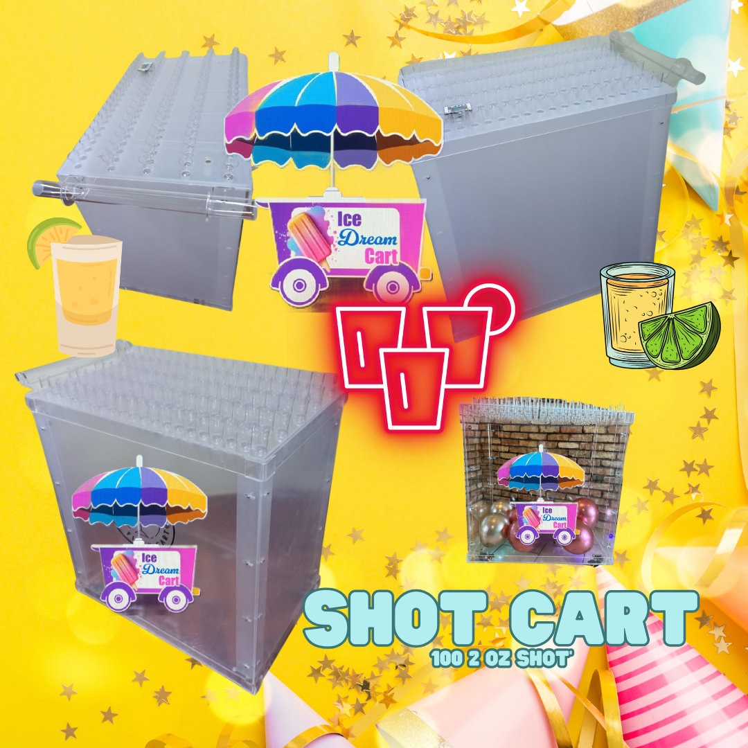 Shot Acrylic Cart (100 2 Oz Shots) - Etsy