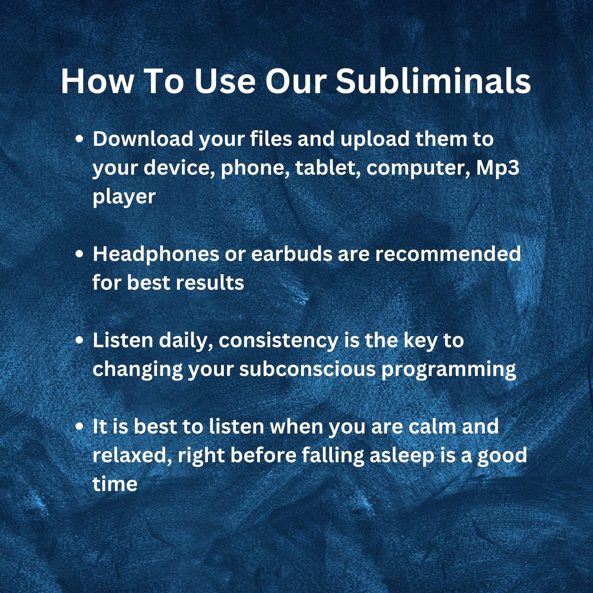 Custom Subliminal Audio Service - Personalized Subliminal, Subliminal ...