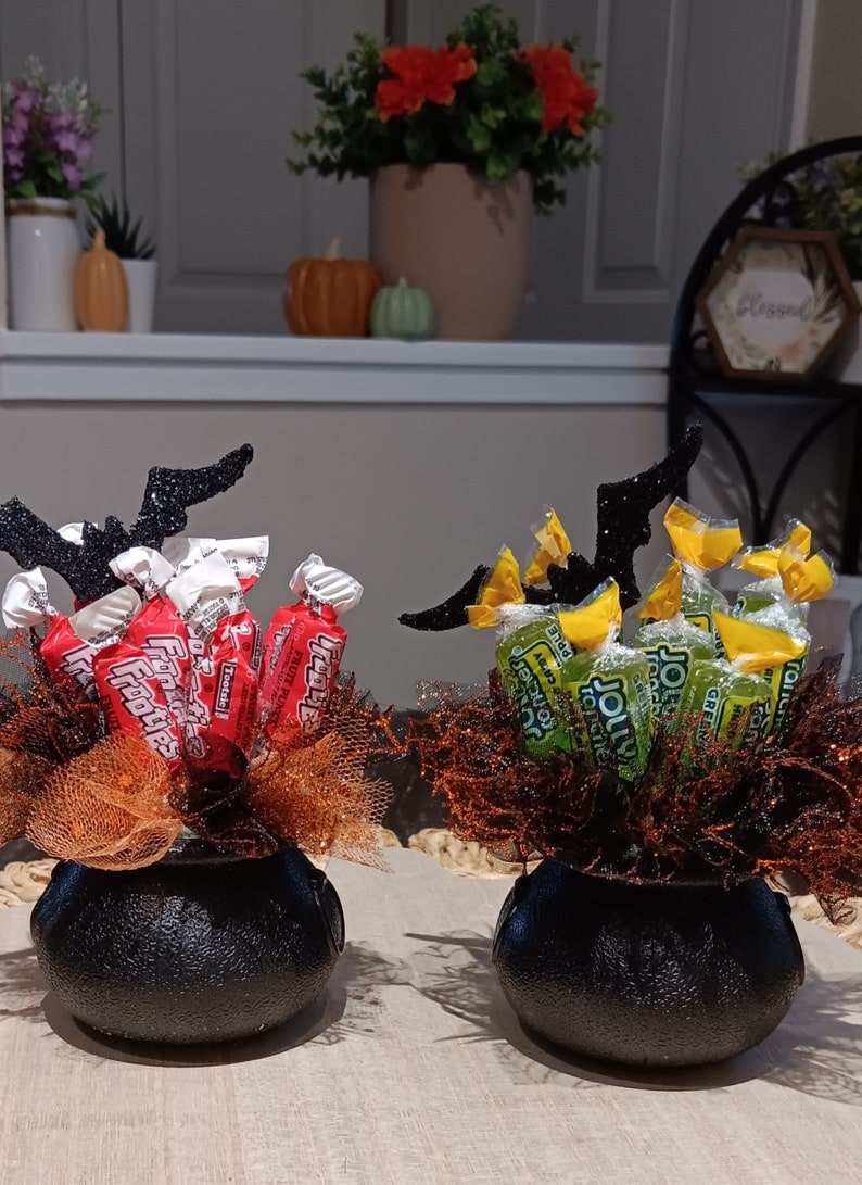 Witches Mini Candy Bouquet Cauldron - Etsy