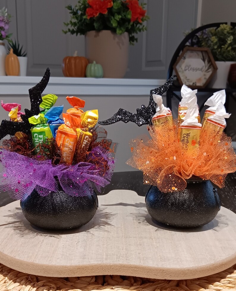 Witches Mini Candy Bouquet Cauldron - Etsy
