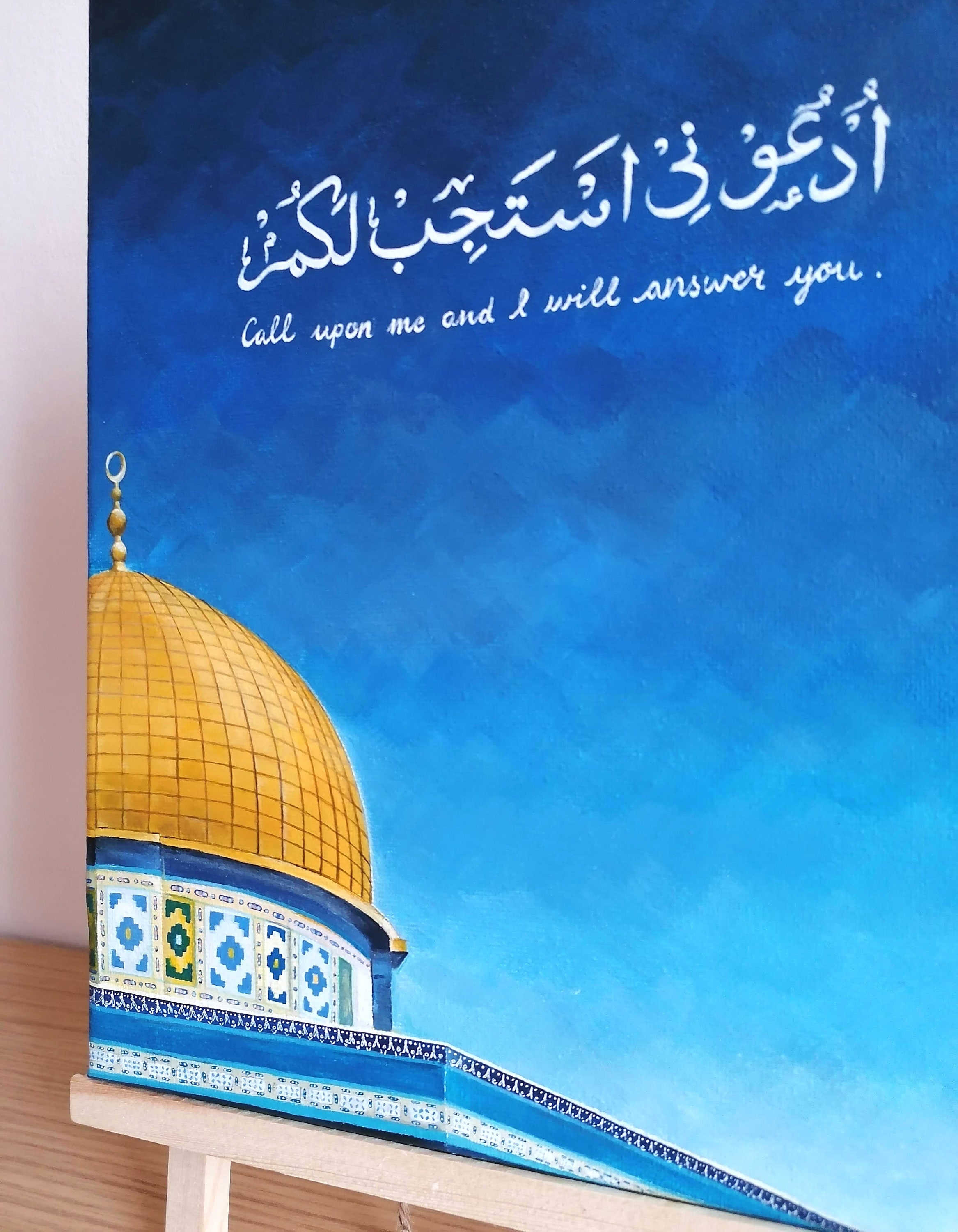Al Aqsa Palestine Painting, Dome of the Rock, Jerusalem Masjid, Islamic ...