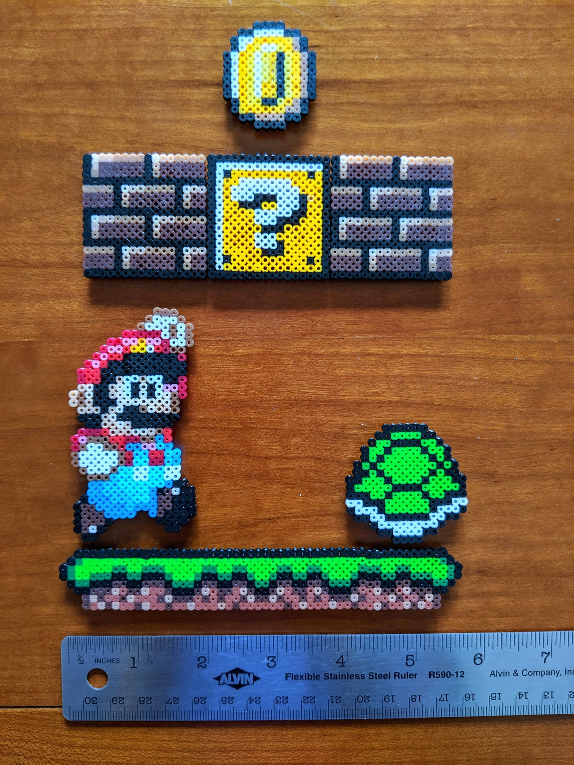 Super Mario World Perler Magnet Set - Etsy