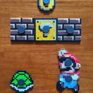 Super Mario World Perler Magnet Set - Etsy