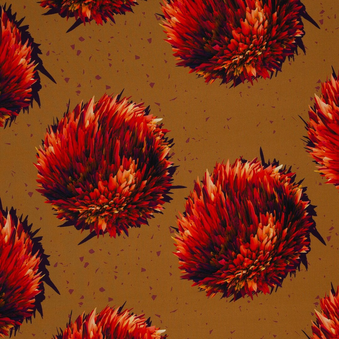 Viscose Webware Burning Autumn Ochre Orange Red by Thorsten Berger ...