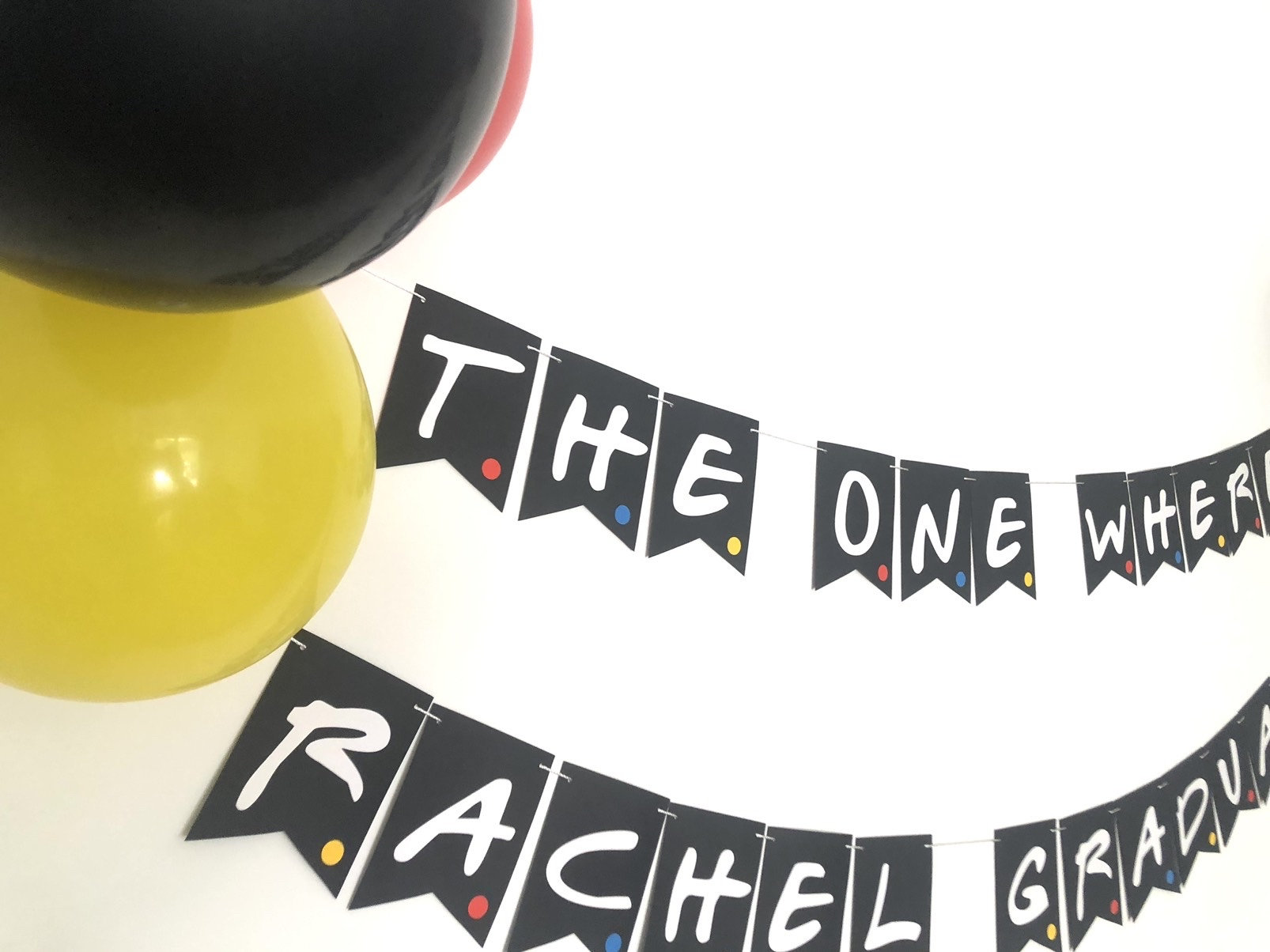 Personalized Graduation Banner FRIENDS TV SHOW the One Where - Etsy