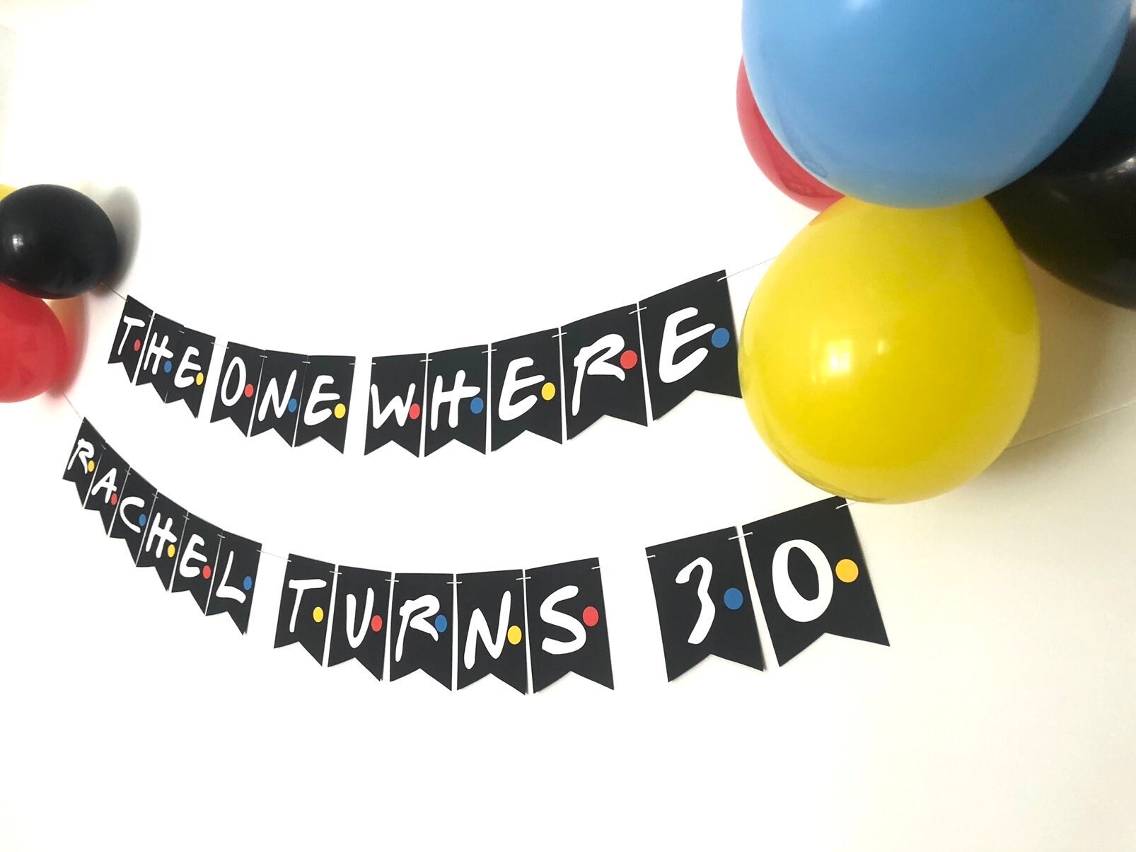 Personalized Birthday Banner FRIENDS TV SHOW the One Where - Etsy