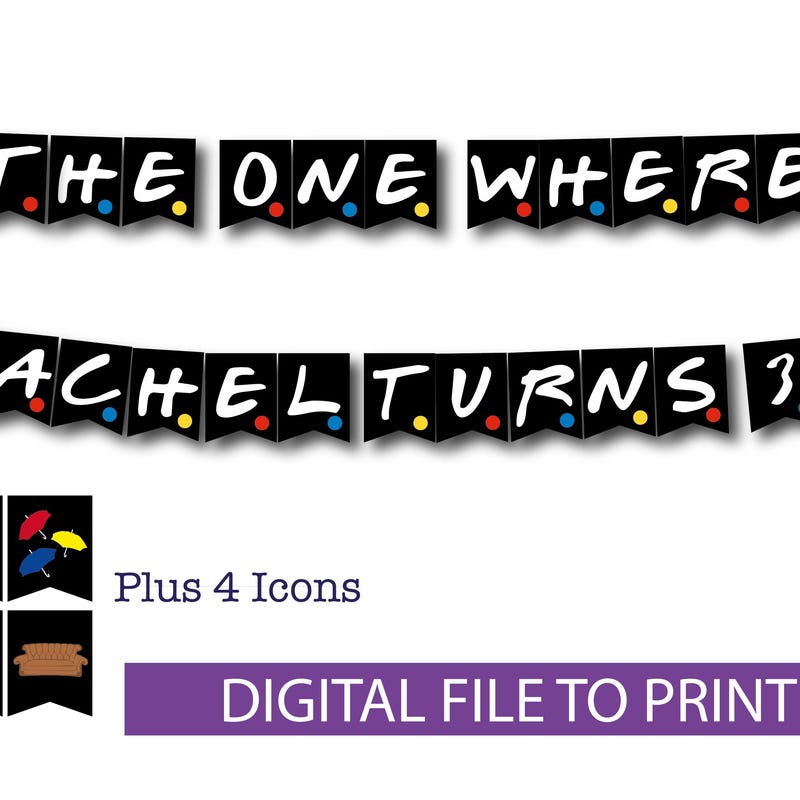 Friends Birthday Decorations - Etsy