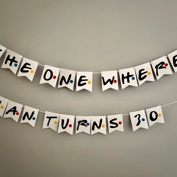 Friends Birthday Decorations - Etsy