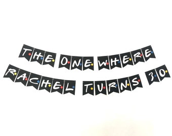 Personalized FRIENDS TV SHOW Birthday Banner, the One Where Banner ...