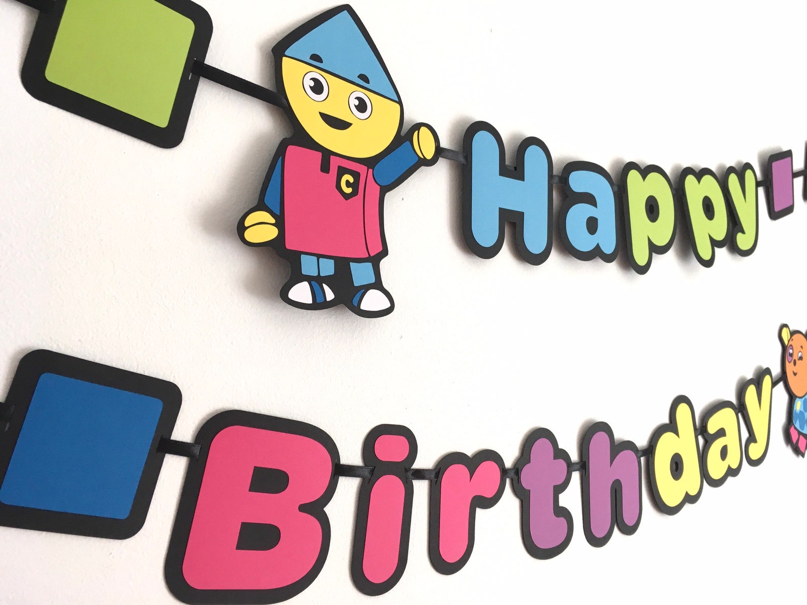 Charlie's Colorforms City Birthday Banner | Etsy