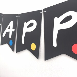 FRIENDS TV SHOW Happy Birthday Banner, Friends Party Banner - Etsy