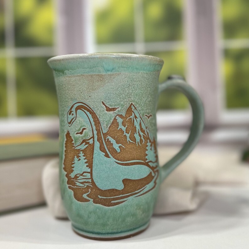Whimsical Sea Creature Mug - Fun Cryptid Enthusiast Gift - Handmade ...