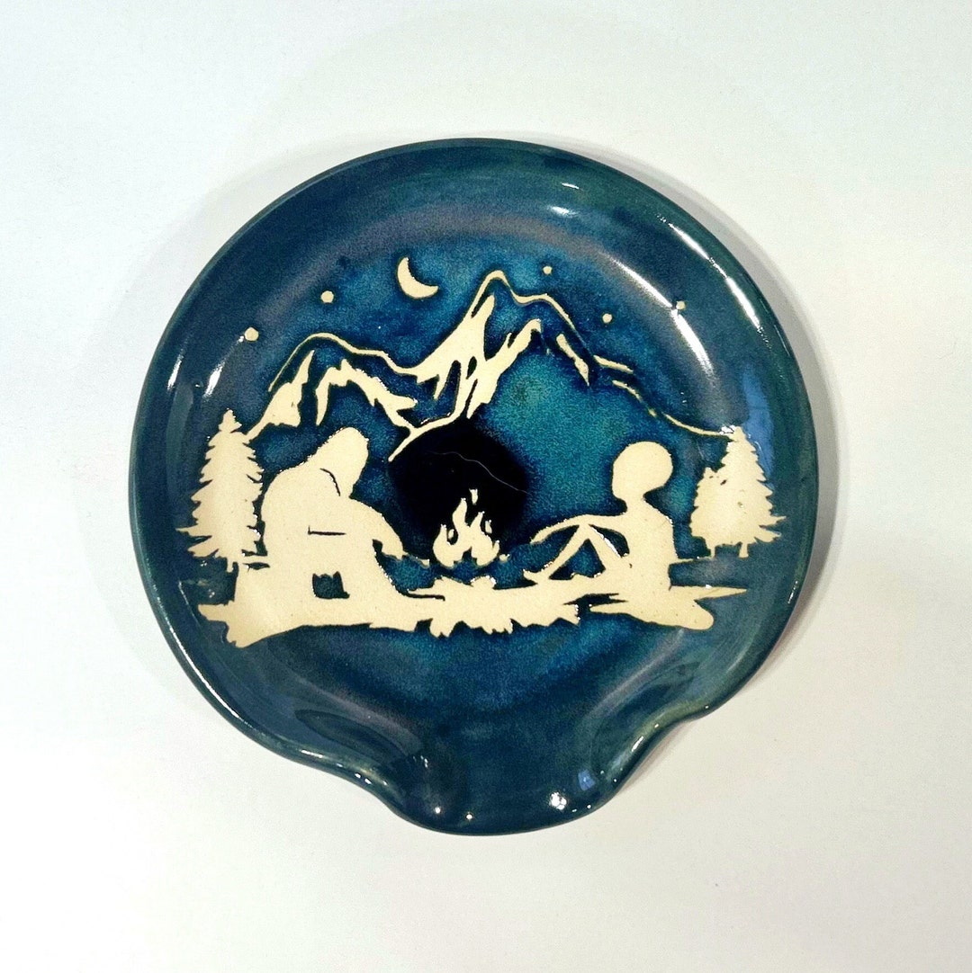 Bigfoot and Alien Camping Spoon Rest, Alien and Sasquatch Camping Spoon ...