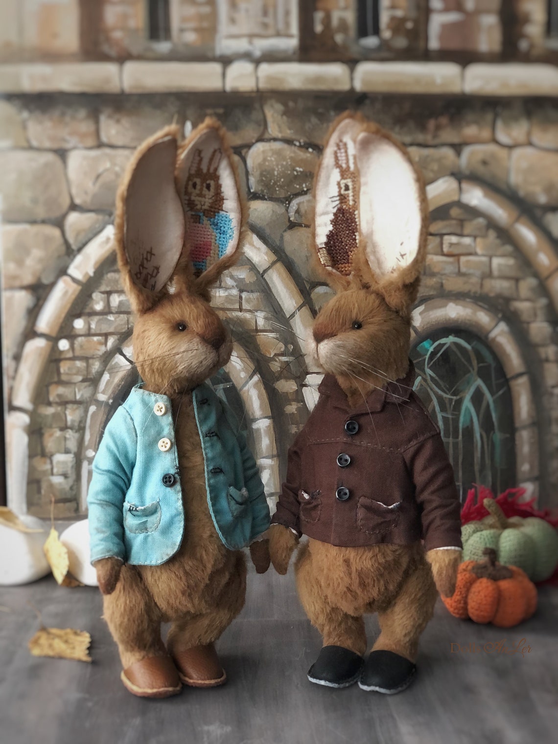 Peter Rabbit Stuffed Bunny Plush handmade Teddy 26 cm vintage | Etsy