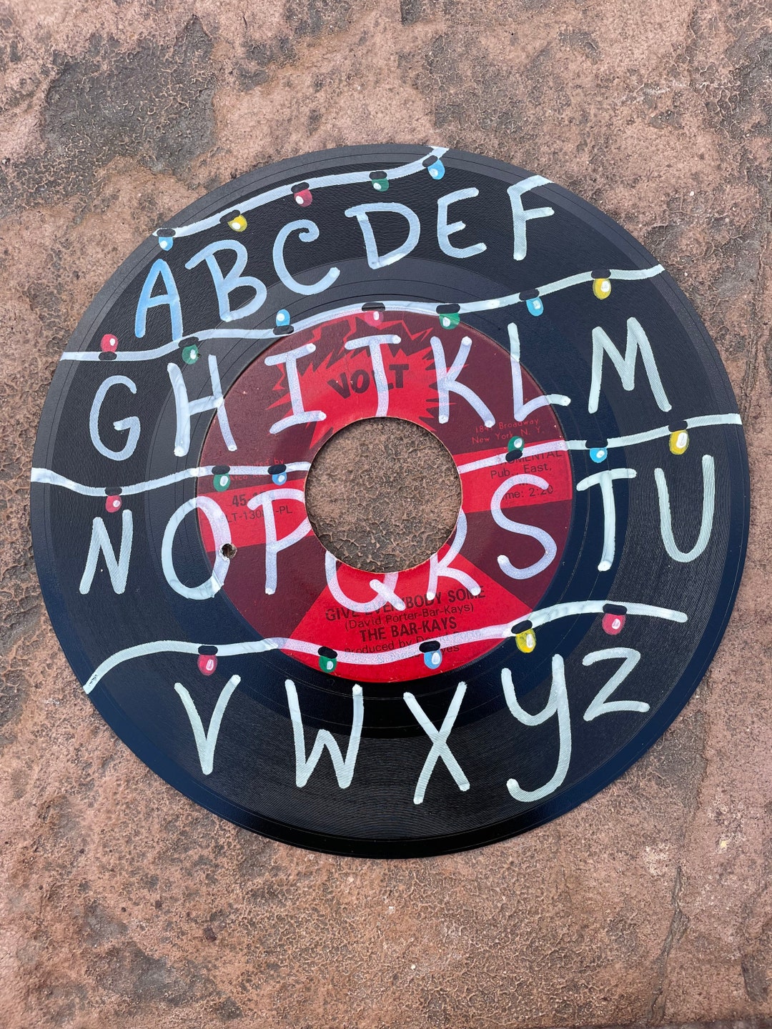 Stranger Things Lights Painted Vinyl - Etsy