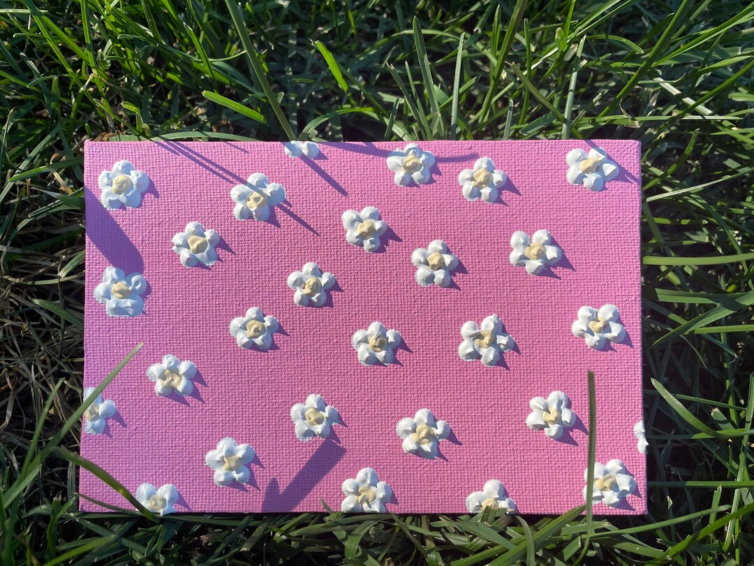Dotted Flower Painting - Etsy
