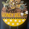 Bee Door Hanger, Home Sweet Home, Bee Door Sign - Etsy