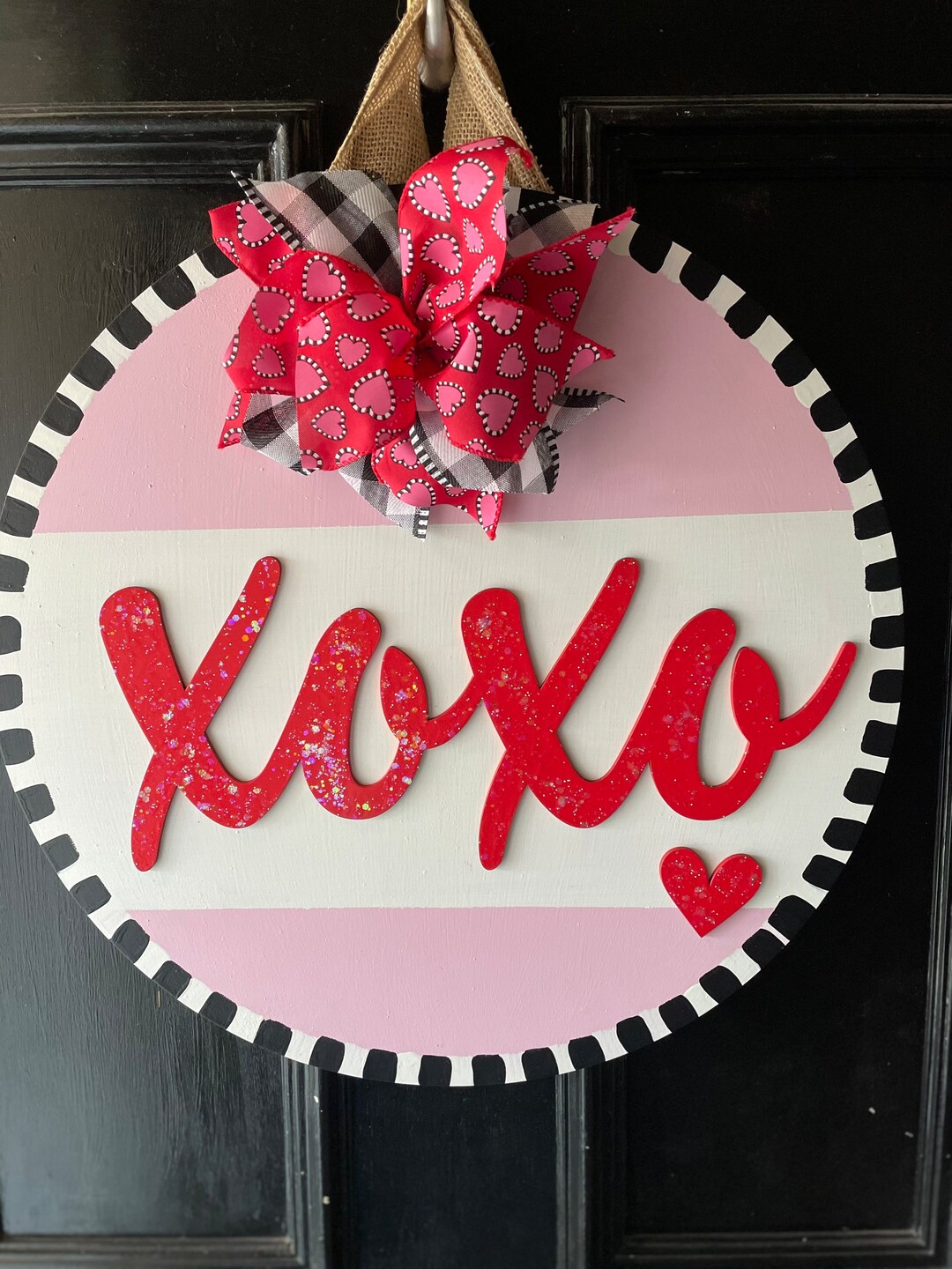 Hugs and Kisses Door Hanger Valentines Day - Etsy