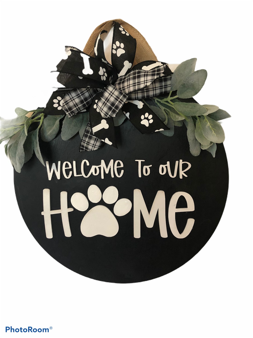 Welcome to Our Home Paw Print - Etsy
