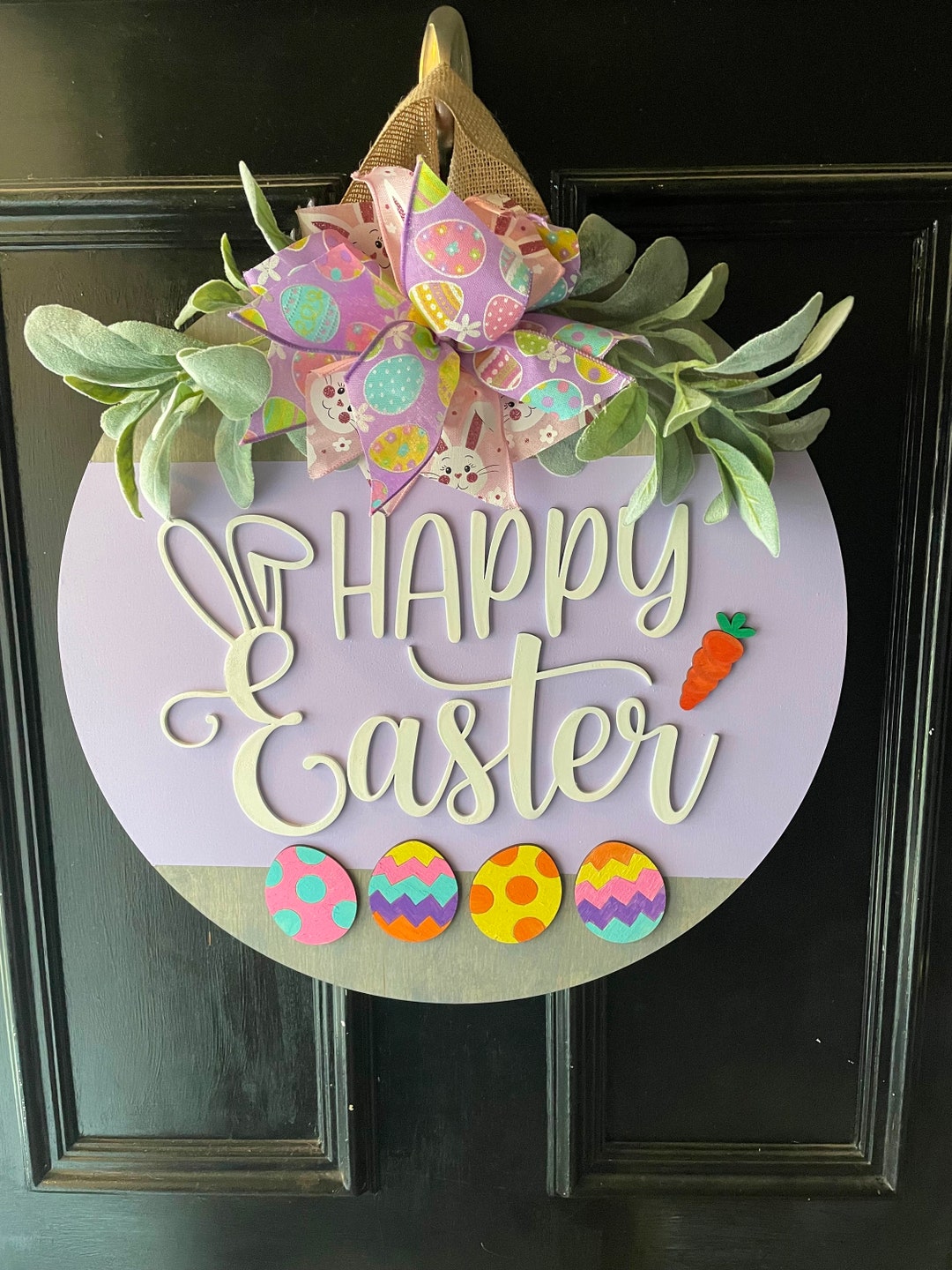 Happy Easter| Spring Door Hanger - Etsy