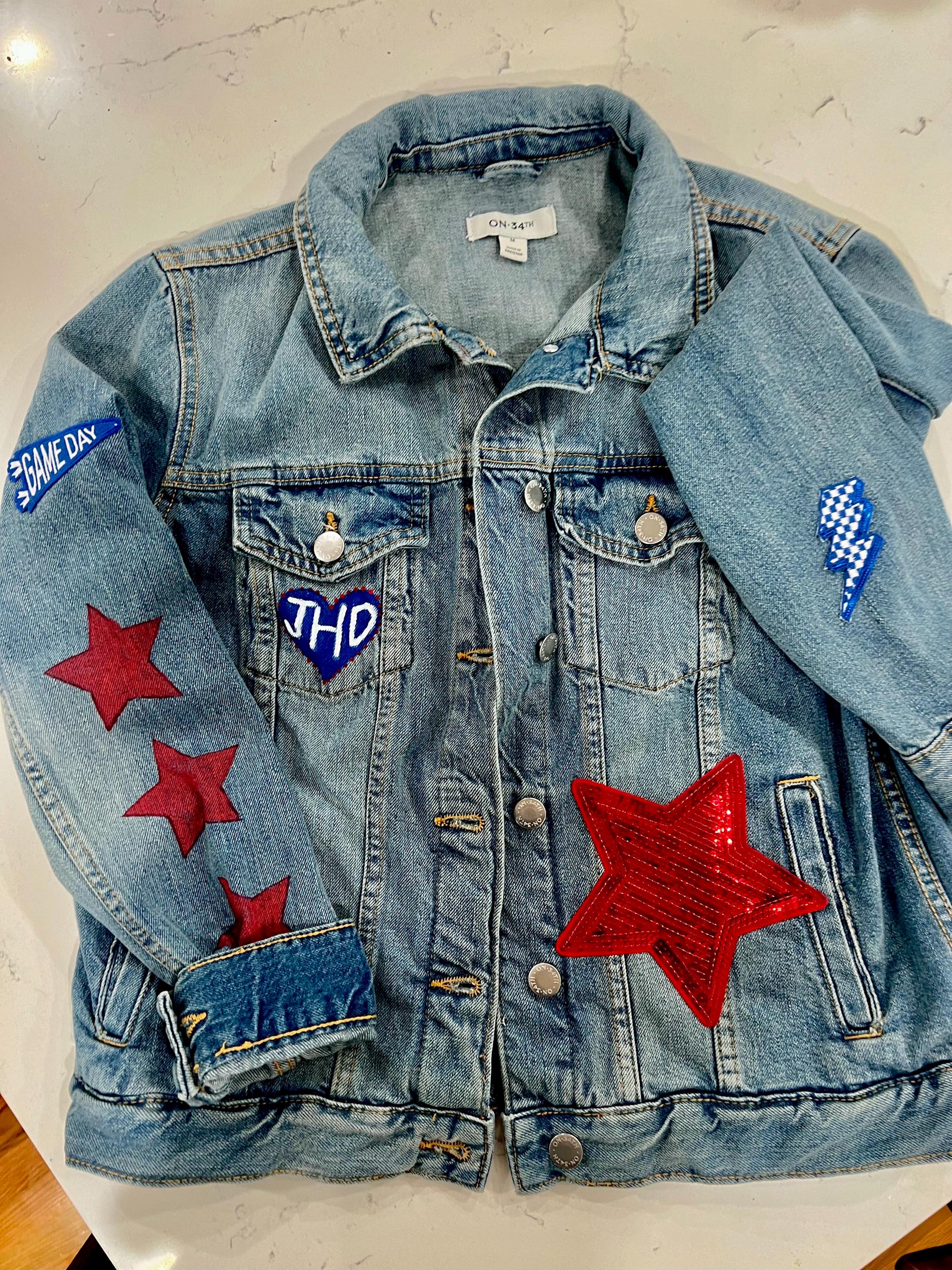 Personalized Denim Jacket, Custom Jean Jacket, Hand Painted - Etsy