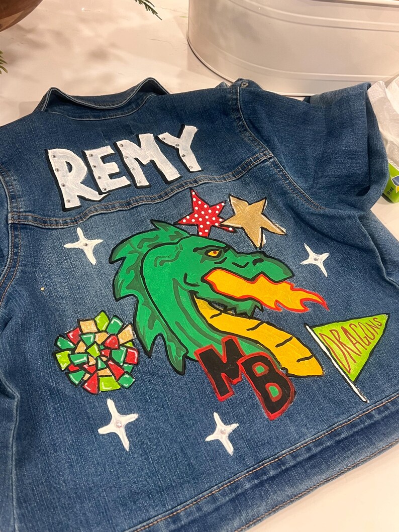 Personalized Denim Jacket, Custom Jean Jacket, Hand Painted - Etsy