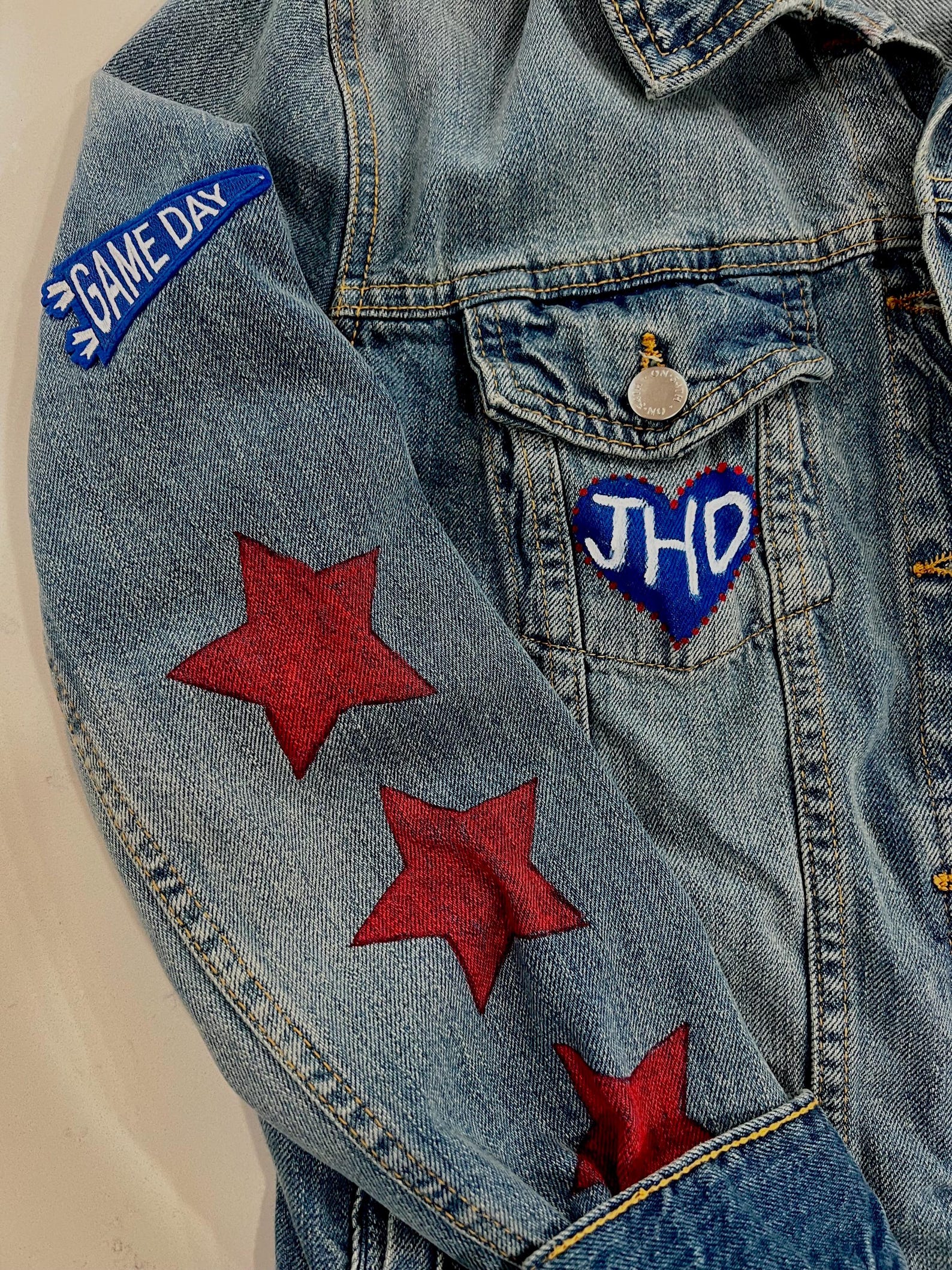 Personalized Denim Jacket, Custom Jean Jacket, Hand Painted - Etsy