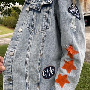 Personalized Denim Jacket, Custom Jean Jacket, Hand Painted - Etsy