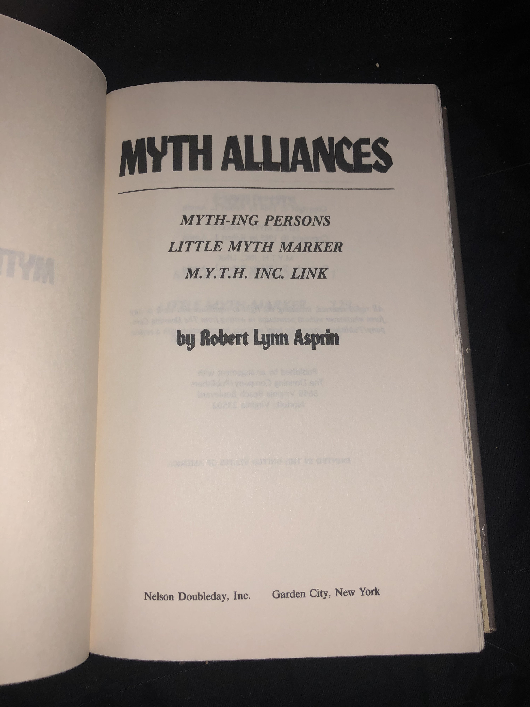Myth Alliances Myth Adventures 5-7 Robert Asprin | Etsy