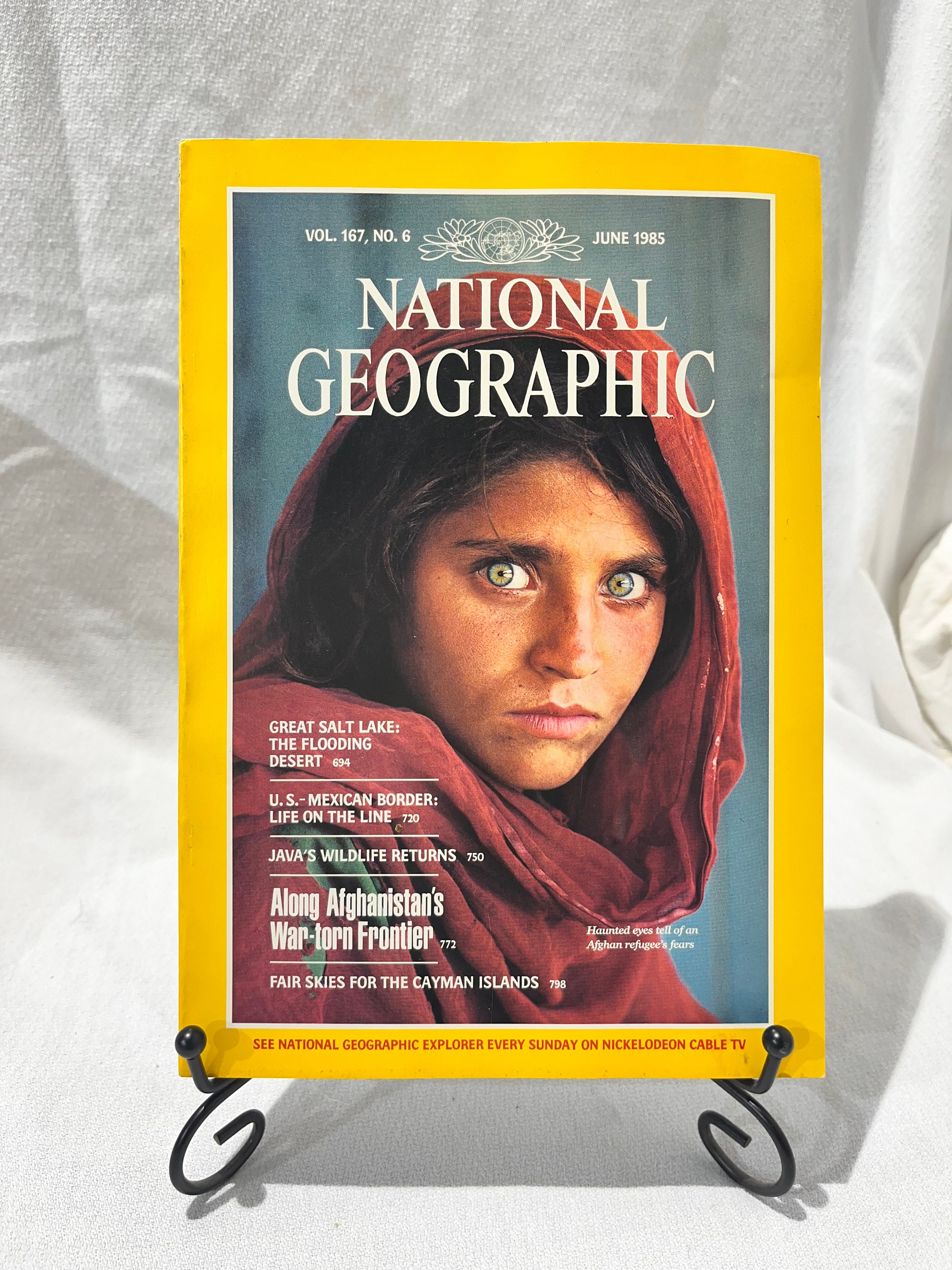 National Geographic Magazine June 1985 Back Issue afghan Girl Vol 167 ...