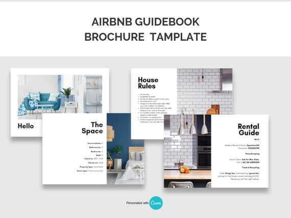 Airbnb Guidebook Brochure House Manual 10 Pages Airbnb - Etsy