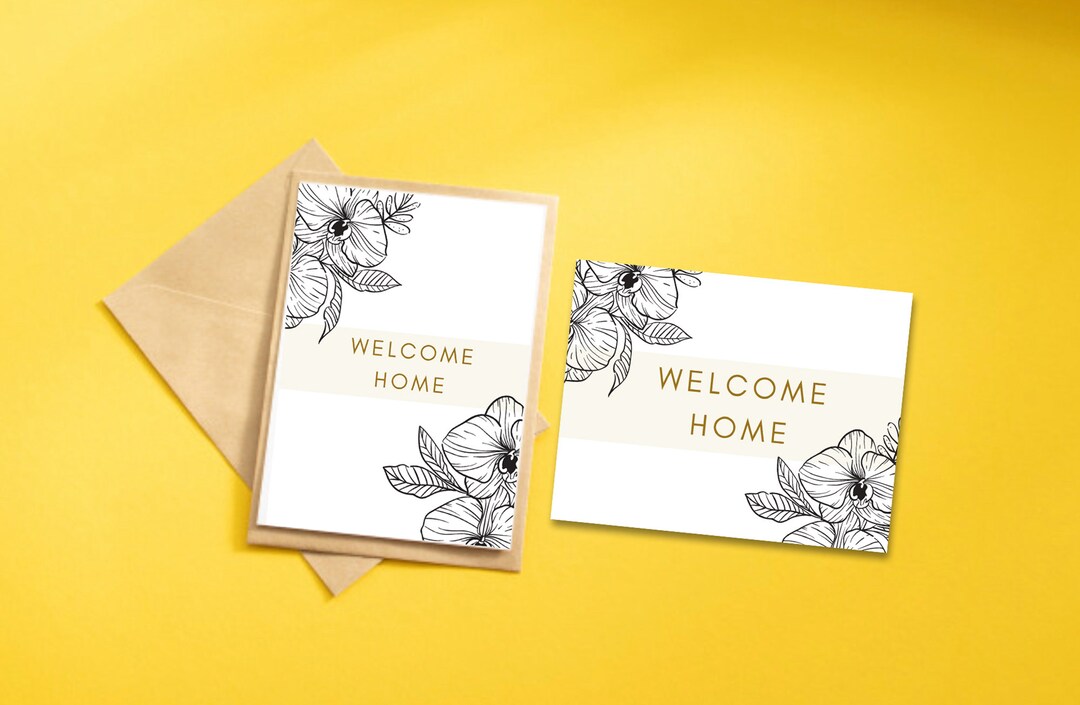 Welcome Card / Printable Hospitality Card, Airbnb Card / Guests Card - Etsy