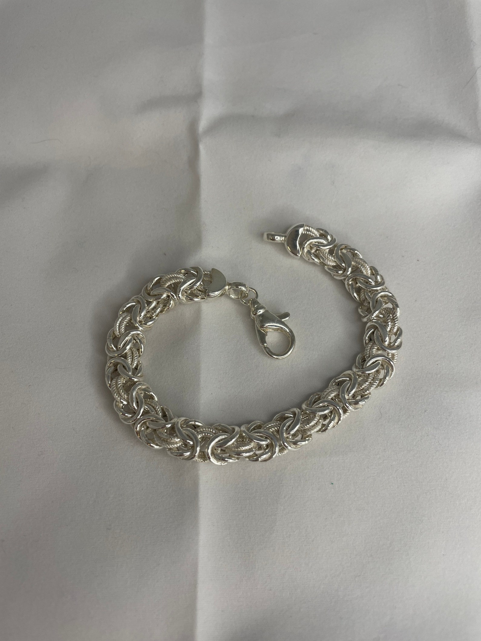 Byzantine Milor Sterling Silver Chain Hook Clasp Bracelet - Etsy