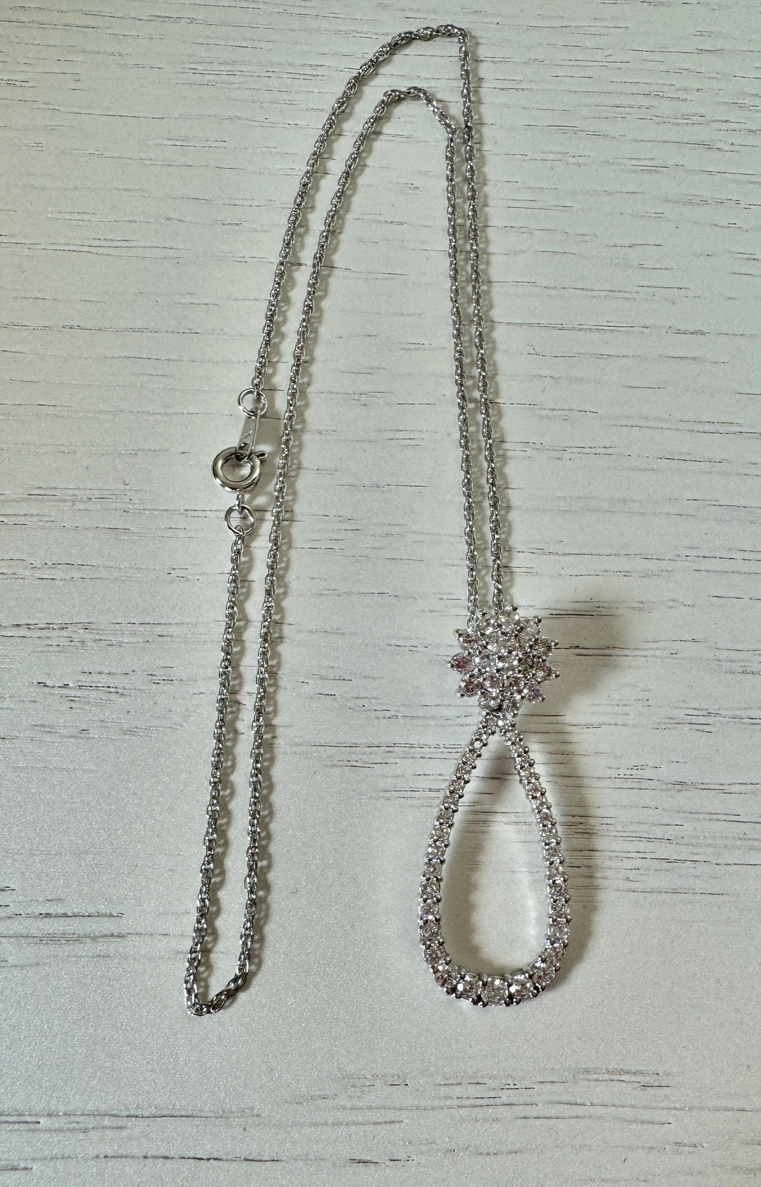 Camrose & Kross JBK Jacqueline Kennedy Heart Diamanté Crystals Pendant ...