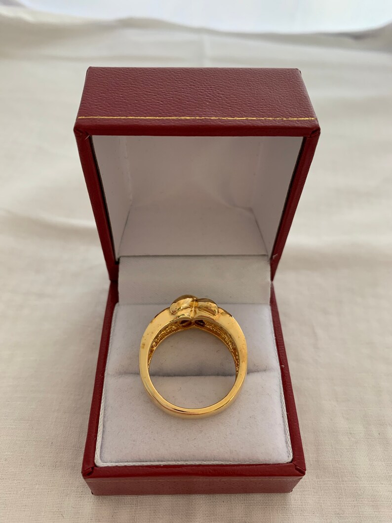 Cubic Zirconia CZ Gold Vermeil X Design 925 Sterling Silver - Etsy