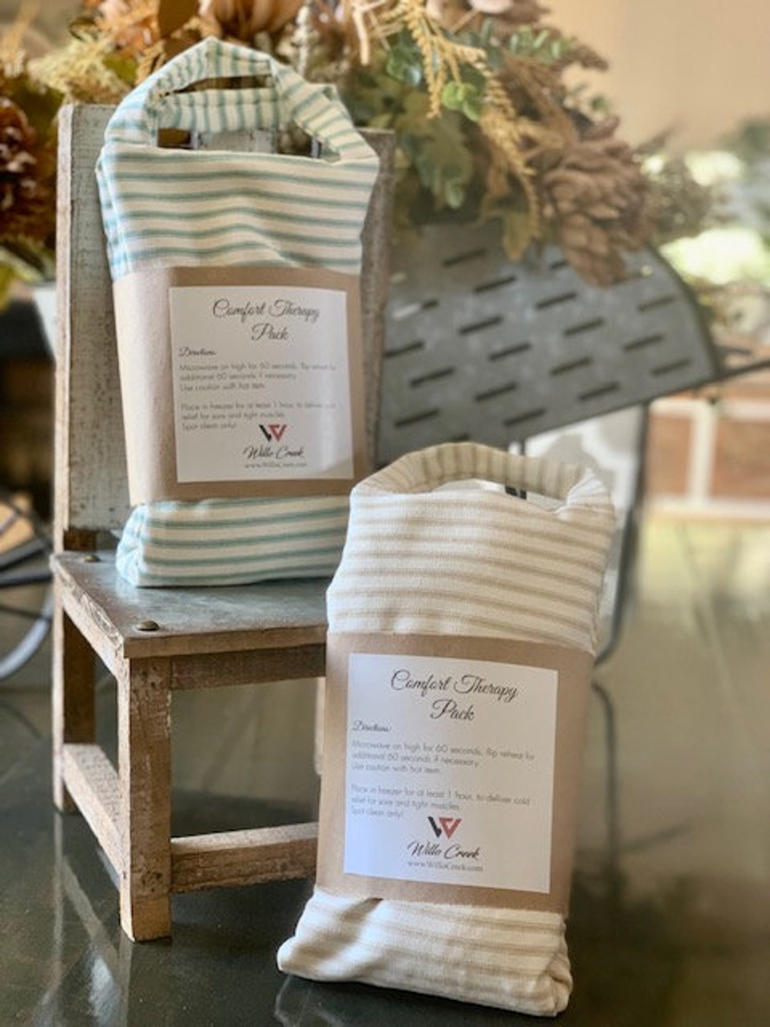 Microwavable Rice Bag Heating Pad Natural Healing Cold Therapy and Spa ...