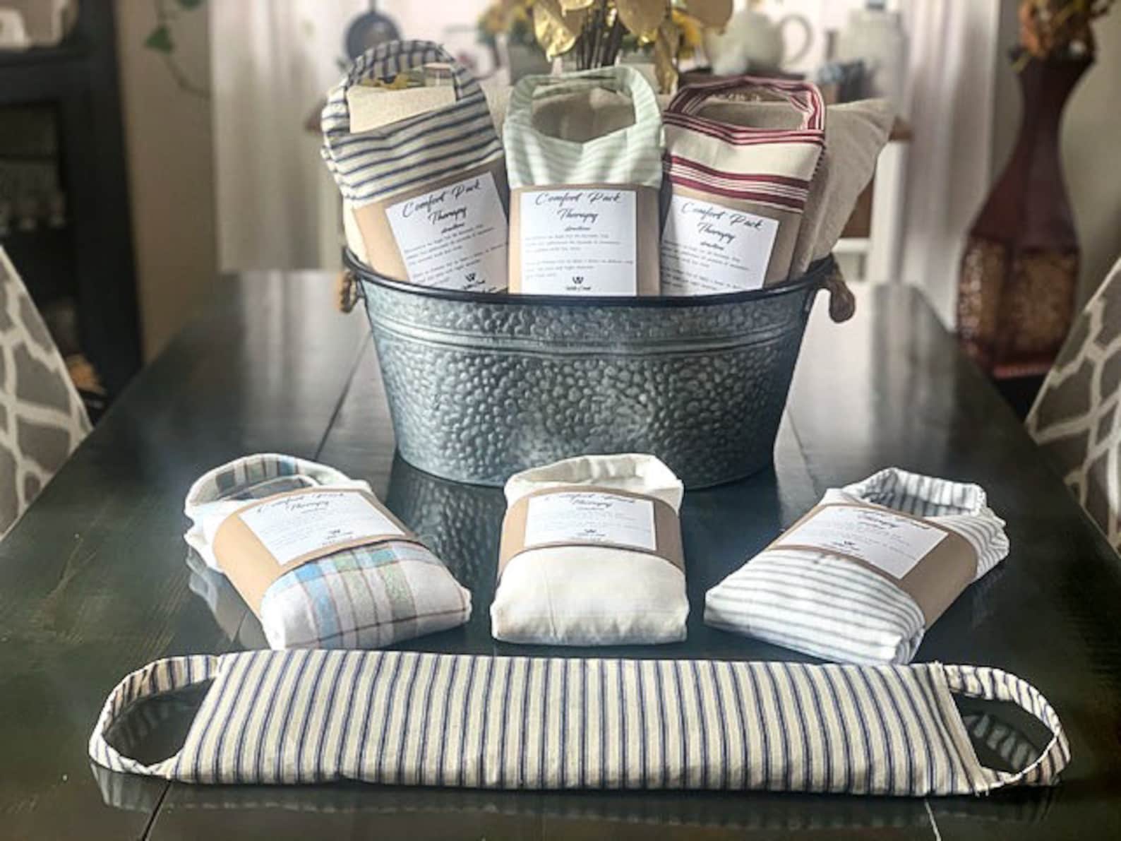 Microwavable Rice Bag Heating Pad Natural Healing Cold Therapy and Spa ...