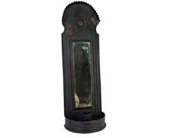 Primitive Tin Candle Sconce - Etsy