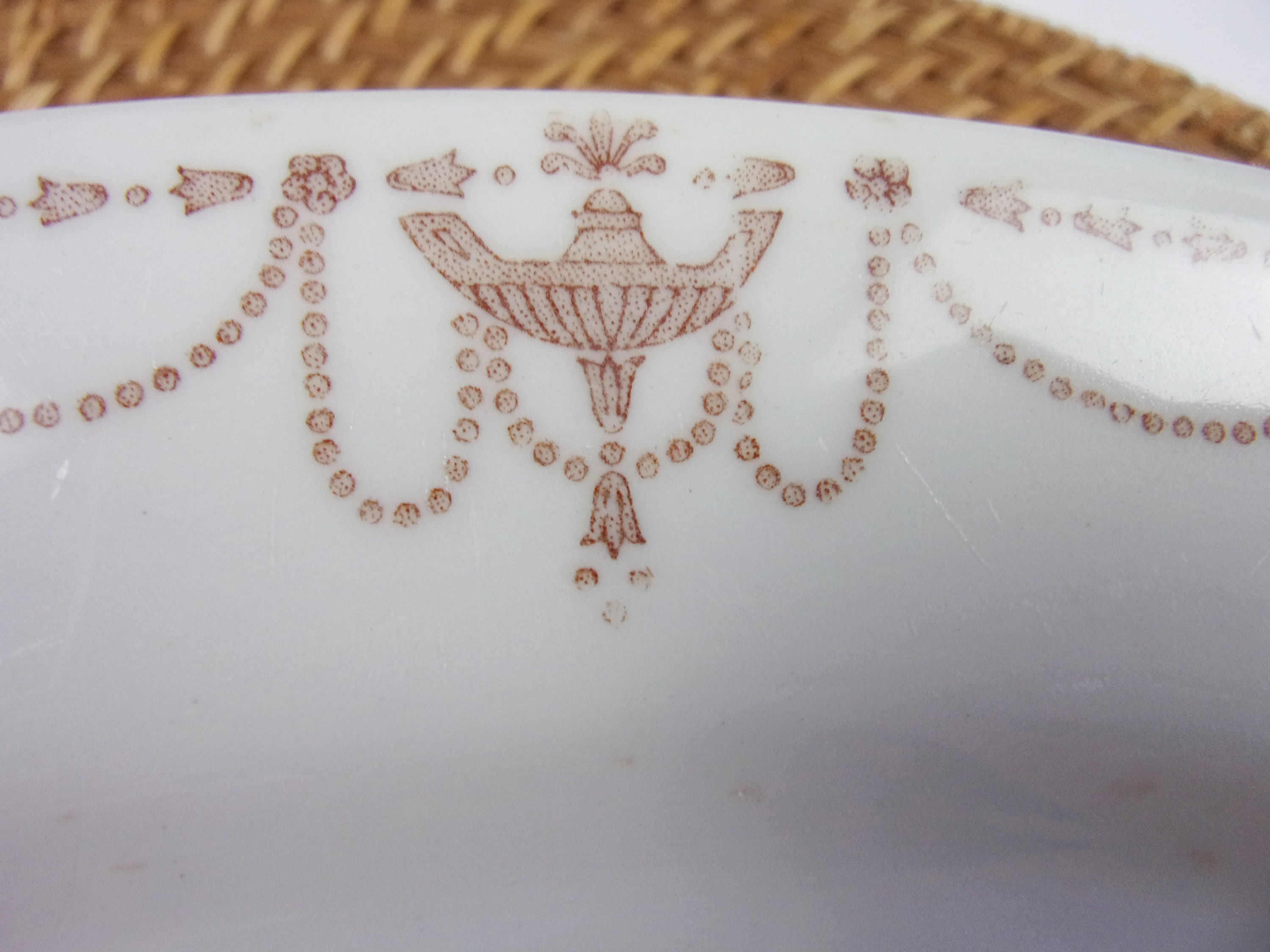 Antique Buffalo China Platter Swag and Urn Pattern Early 1900s - Etsy