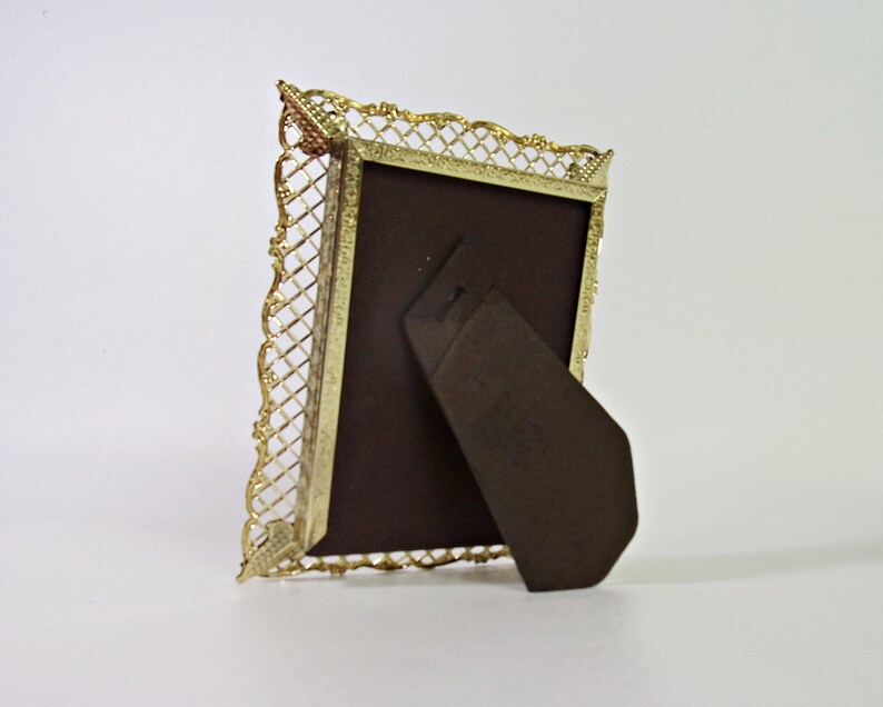 Vintage Ornate Filigree Photo Frame Gold Tone Small for - Etsy