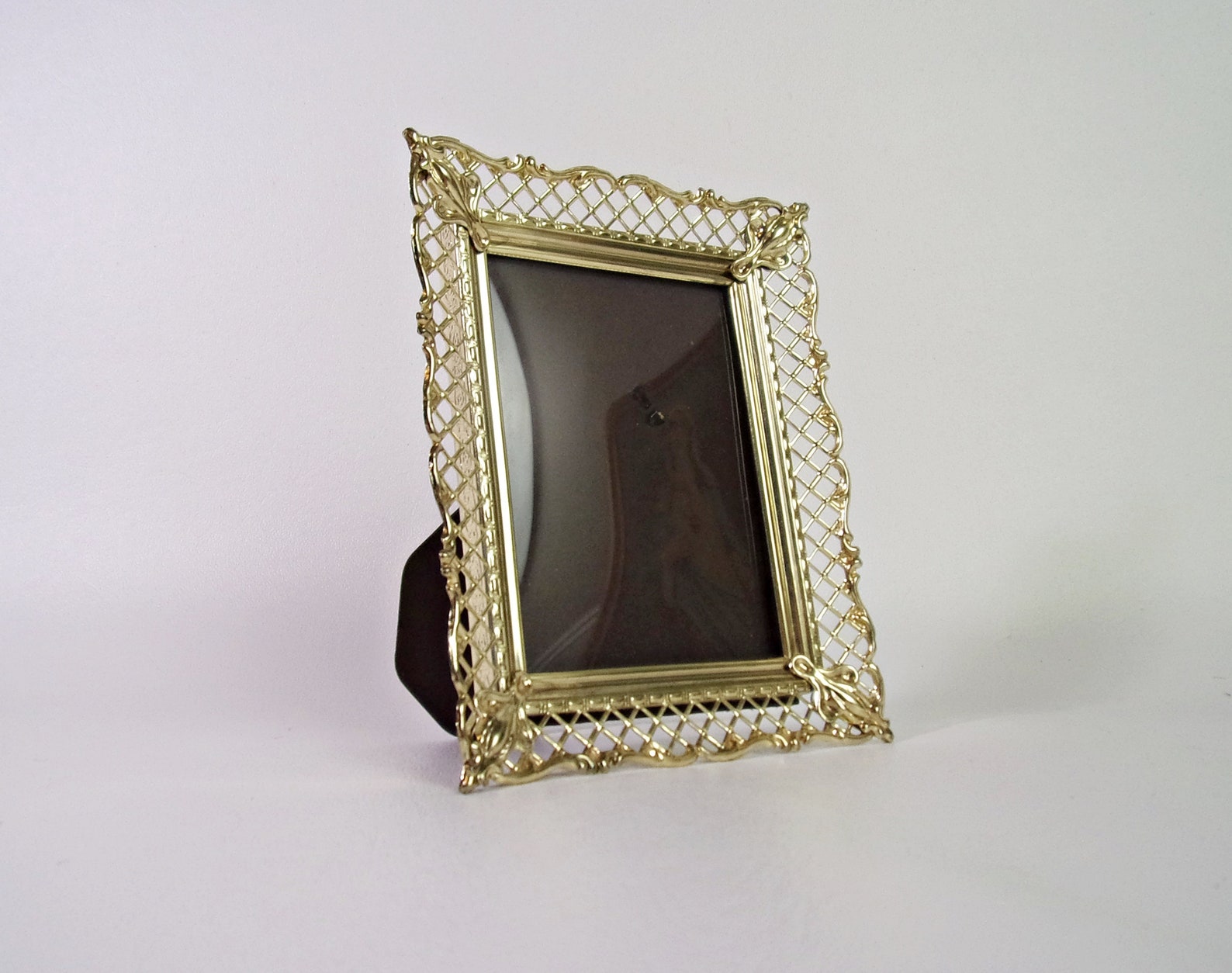 Vintage Ornate Filigree Photo Frame Gold Tone Small for - Etsy