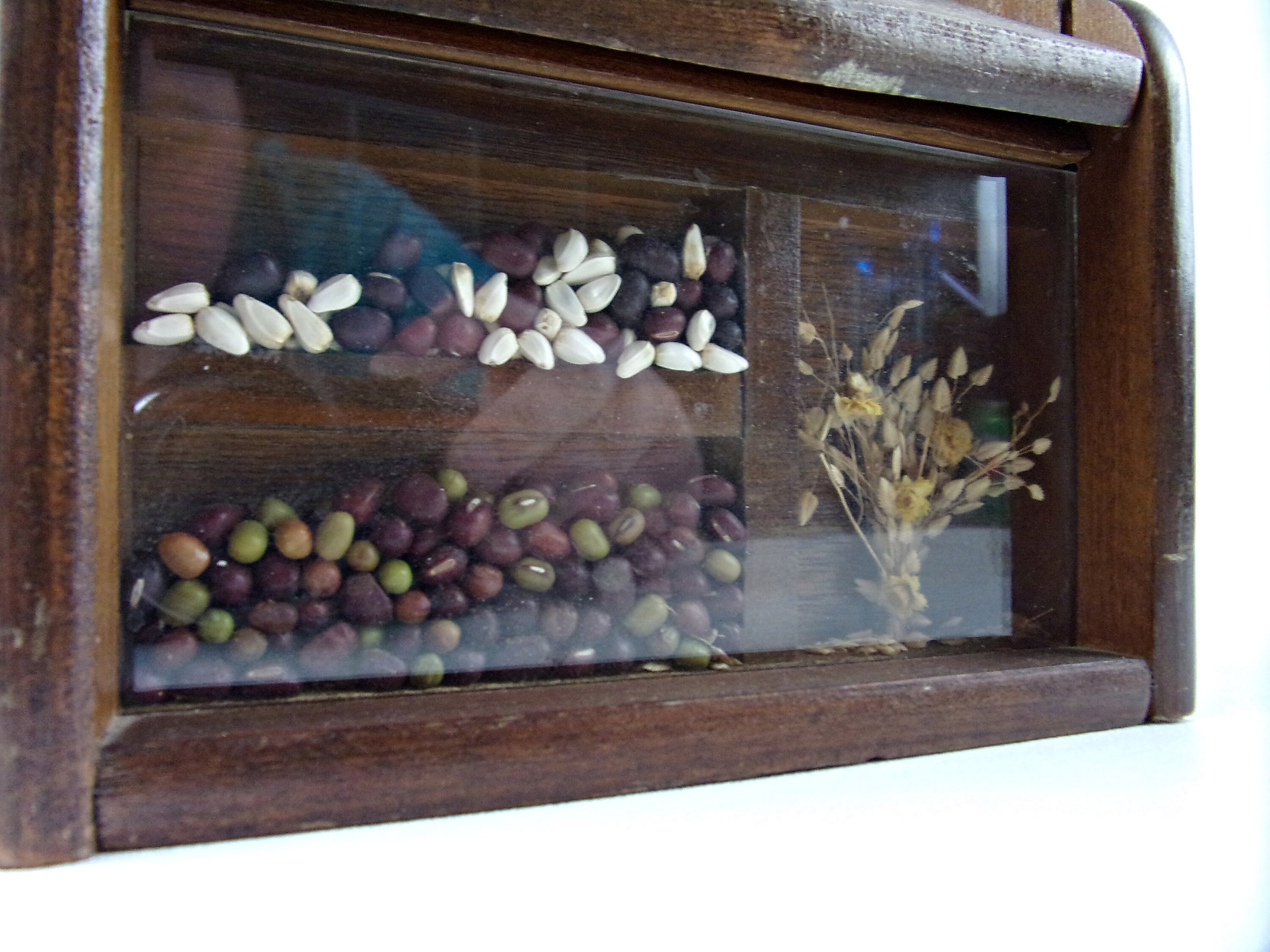 Vintage Wood Recipe Box Dried Beans Flowers Cottagecore Boho | Etsy