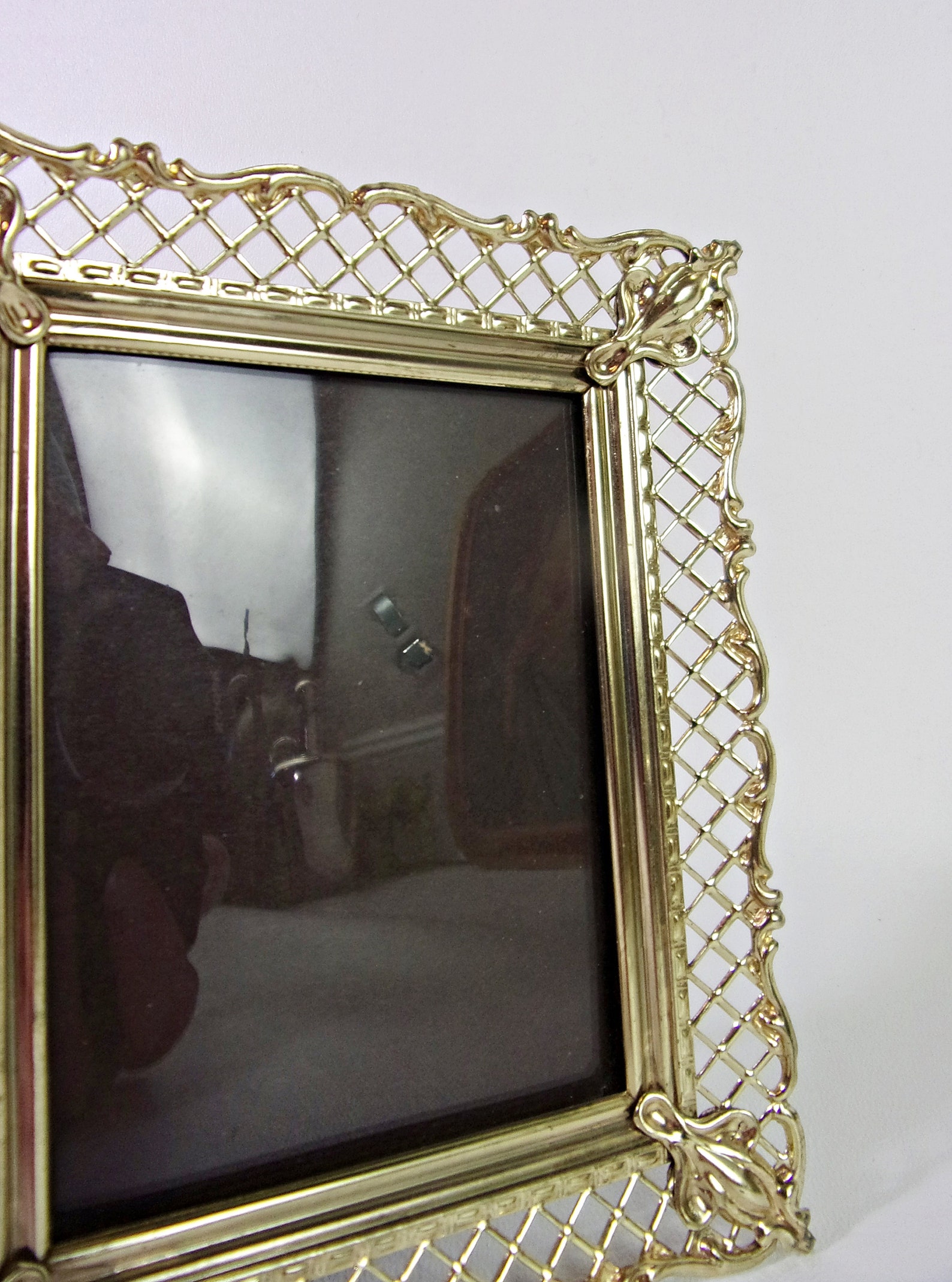 Vintage Ornate Filigree Photo Frame Gold Tone Small for - Etsy