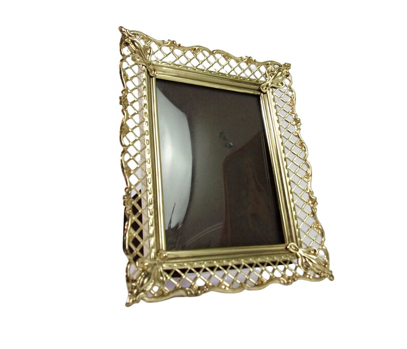 Vintage Ornate Filigree Photo Frame Gold Tone Small for - Etsy