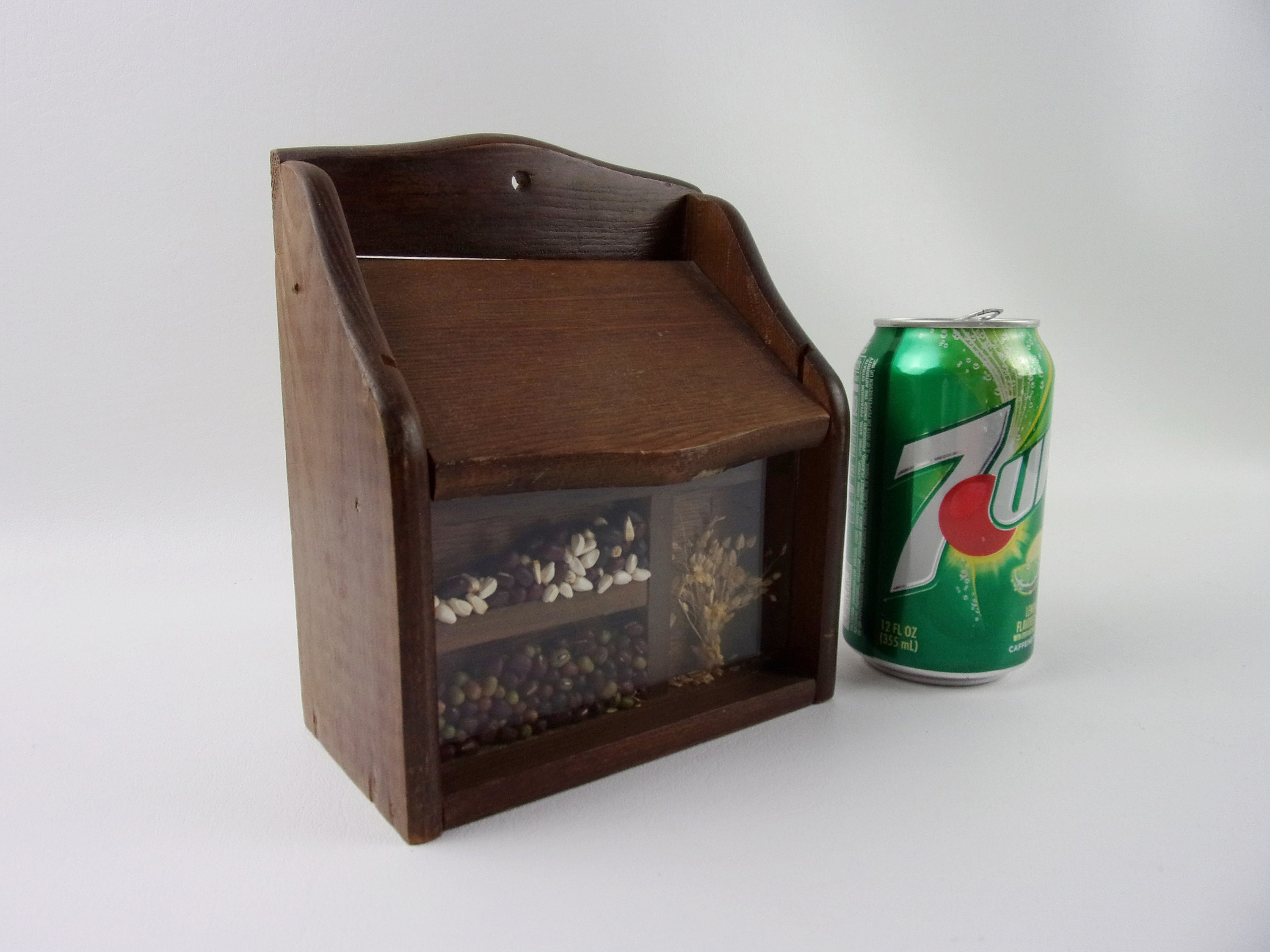 Vintage Wood Recipe Box Dried Beans Flowers Cottagecore Boho | Etsy