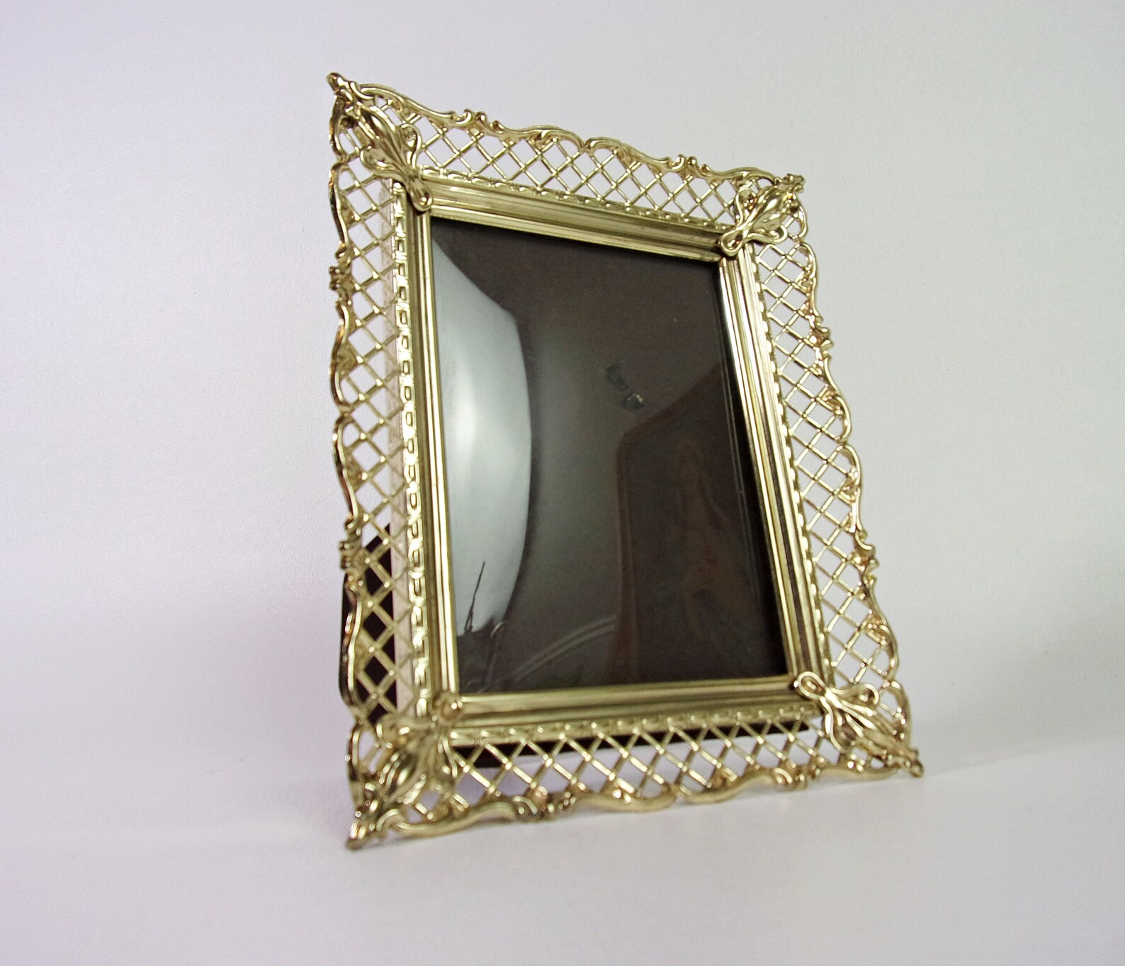 Vintage Ornate Filigree Photo Frame Gold Tone Small for - Etsy