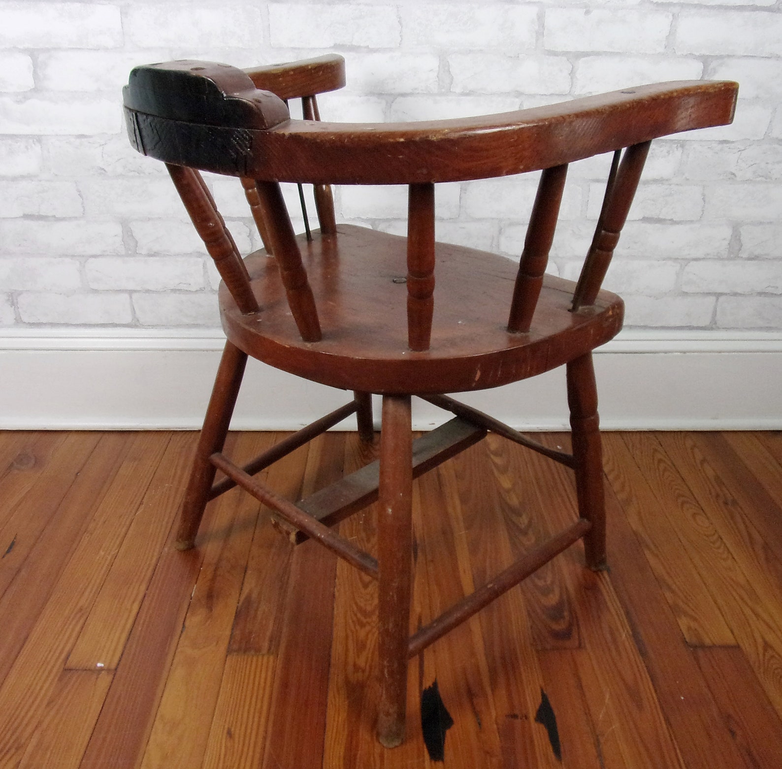 Antique Tavern Chair PINE Primitive Farmhouse Cottage Mid 19th - Etsy