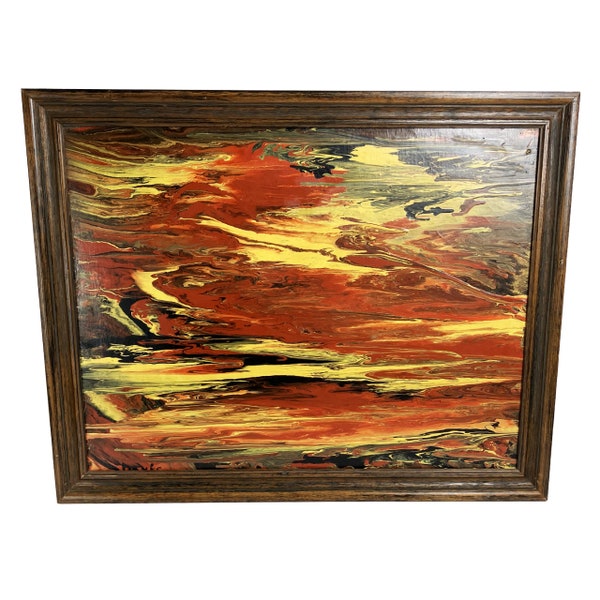 Oil on Canvas Painting Signed Davis - Etsy