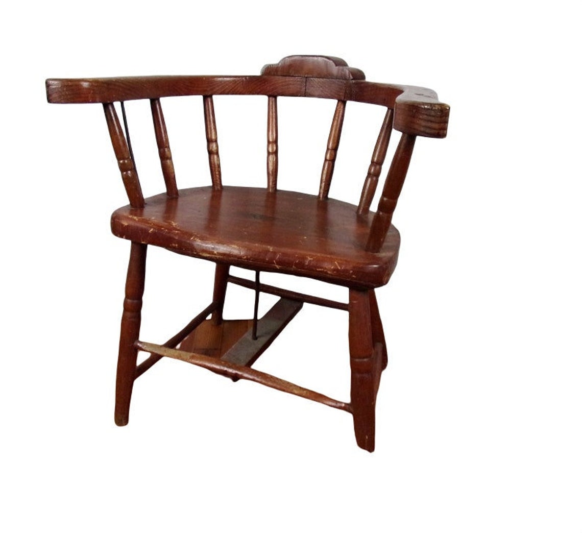 Antique Tavern Chair PINE Primitive Farmhouse Cottage Mid 19th - Etsy